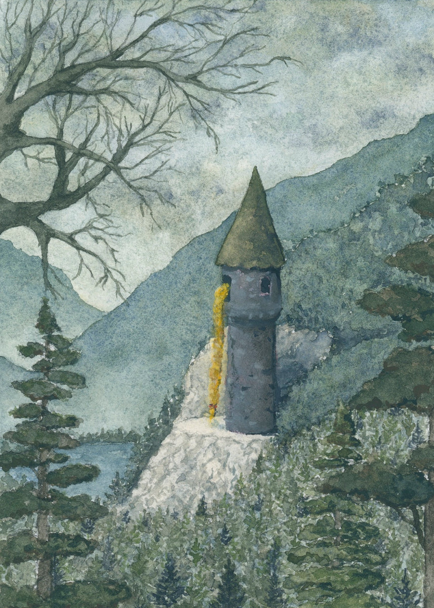 Rapunzel Classic Fairy Tale Illustration See What I Sea Design